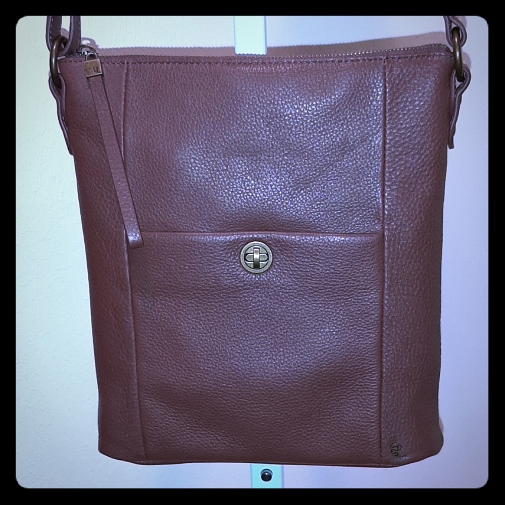 Elliott Lucca Brown Leather Messenger Bag - Gem